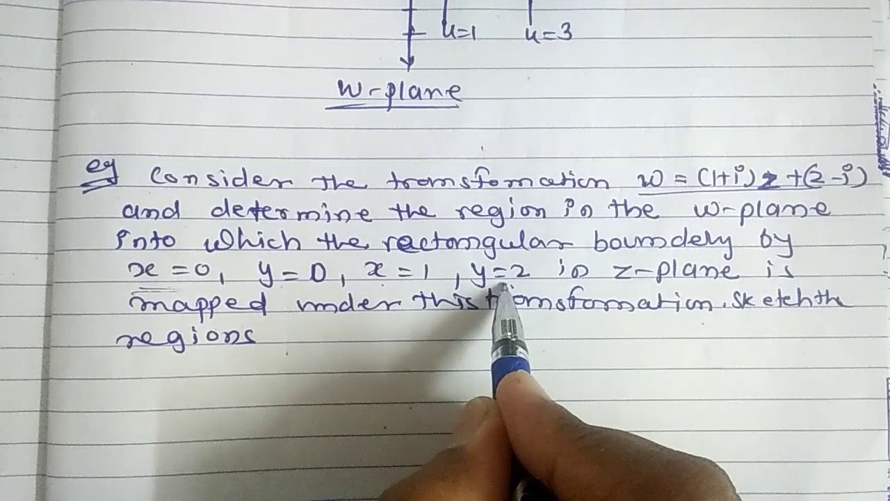 Conformal Mapping:- Mapping of A Complex Function.... Find Image - YouTube