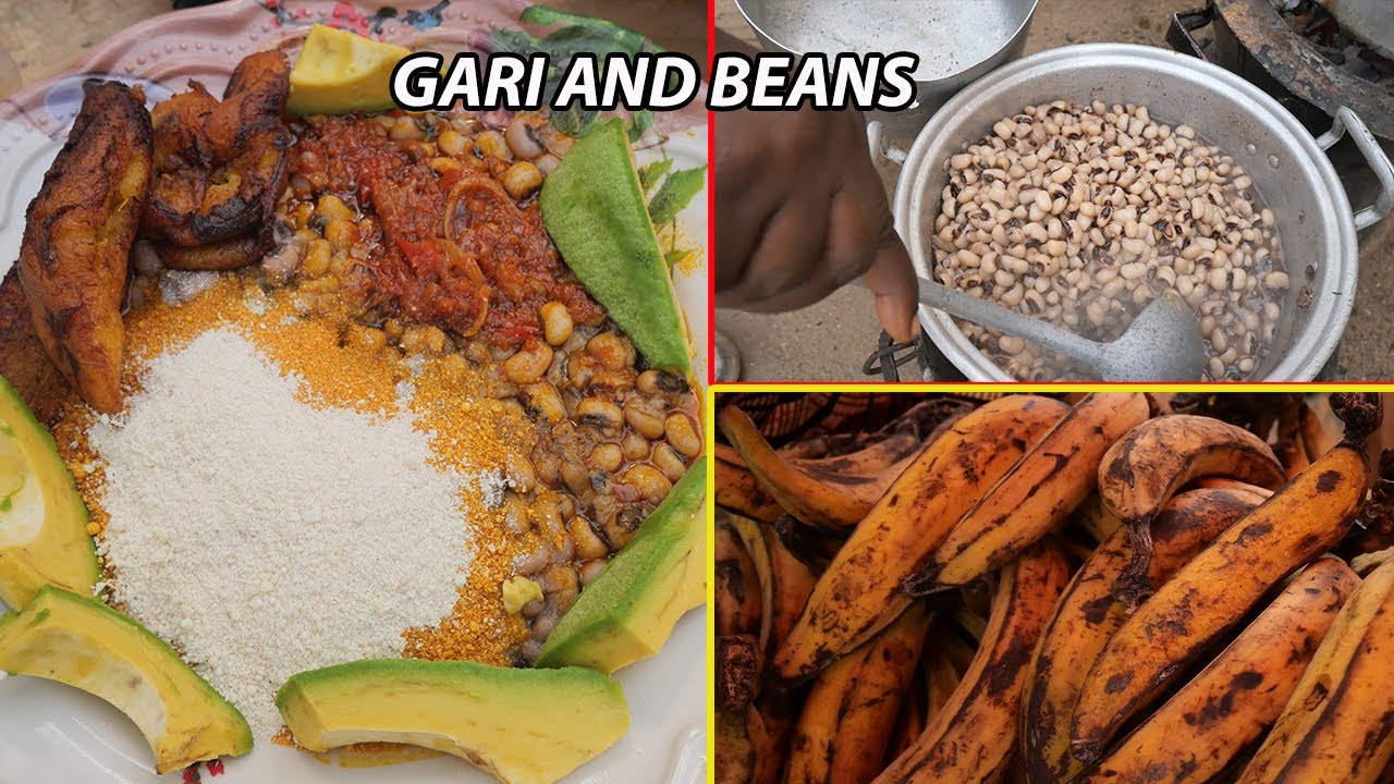 How to make ORIGINAL Red red GOB3 !! Most survival food in Ghana 🇬🇭 ...