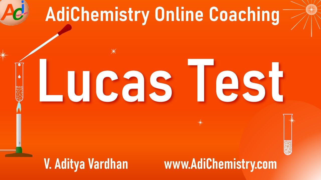 Lucas Test Alcohols class 12 chemistry mechanism HCl anhydrous zinc ...