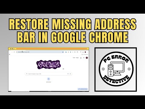 How To Restore Address Bar In Google Chrome
