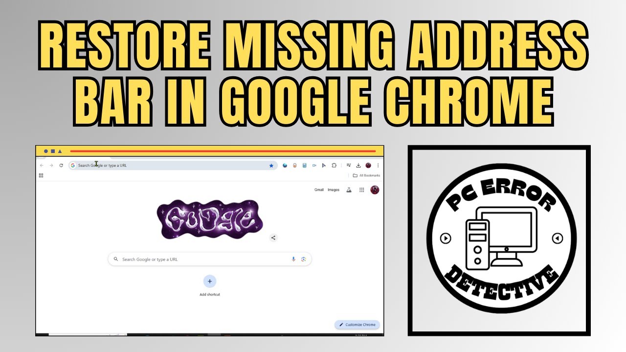 How to Restore Missing Address Bar in Google Chrome [Full Tutorial ...