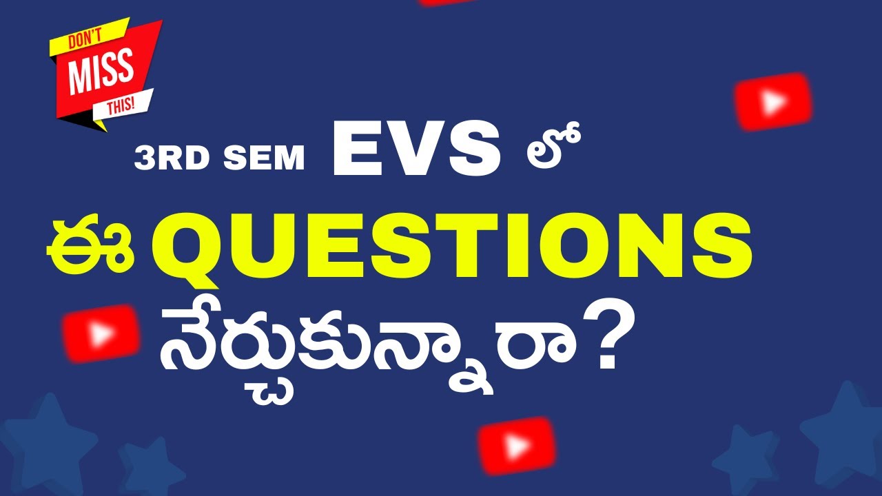 3rd sem Environmental Education imps with answers pdf | degree 3rd sem evs imps with answers pdf ...