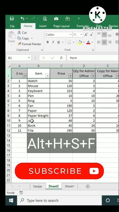 #filter shortcut key in excel #remove filter with shortcut #excel #exceltutorial #excel shorts ...