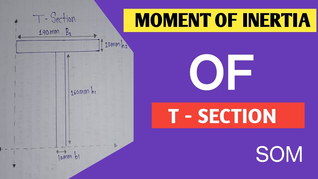 som MOMENT OF INERTIA FOR T - SECTION - YouTube