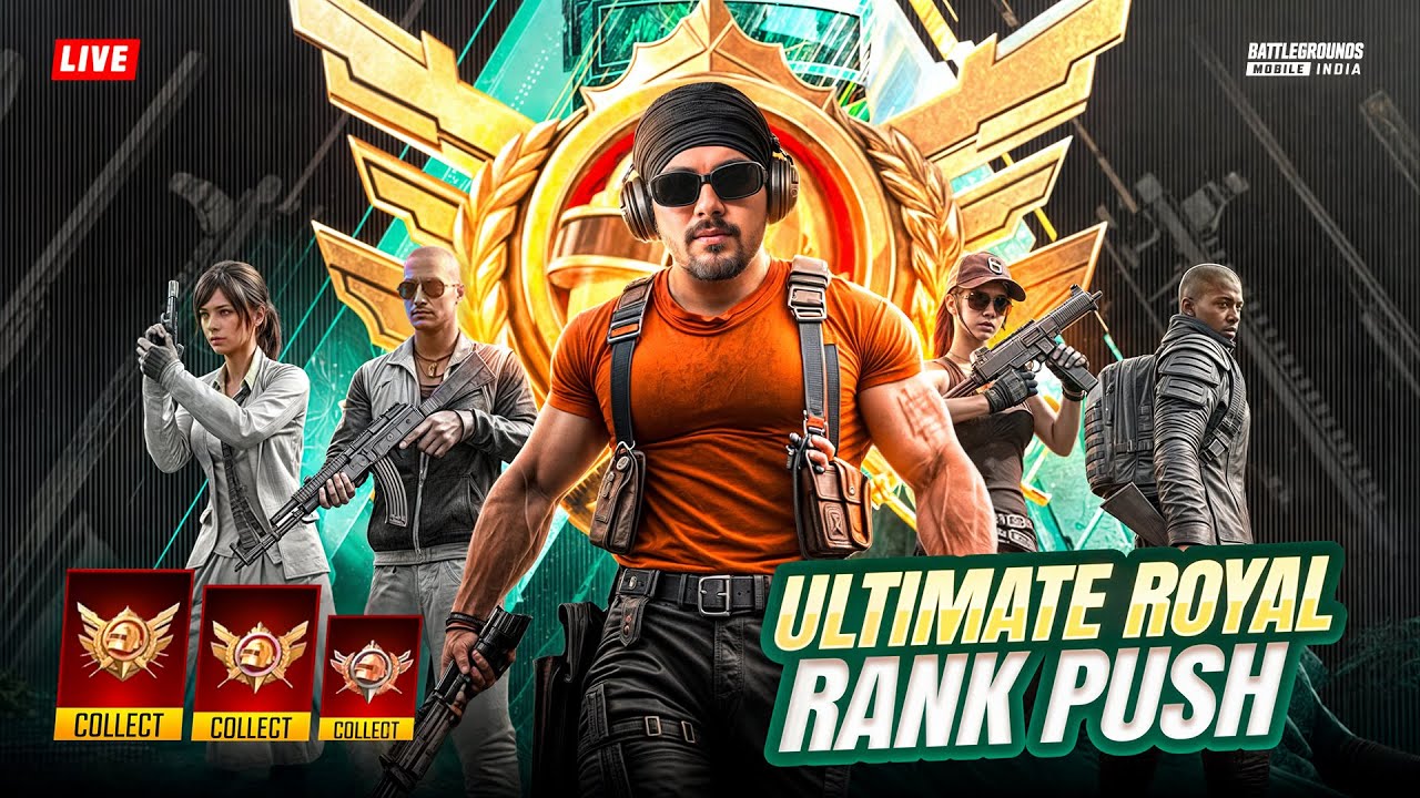 🔥FINALLY THE WAIT IS OVER , ULTIMATE ROYALE RANK PUSH LIVE - YouTube