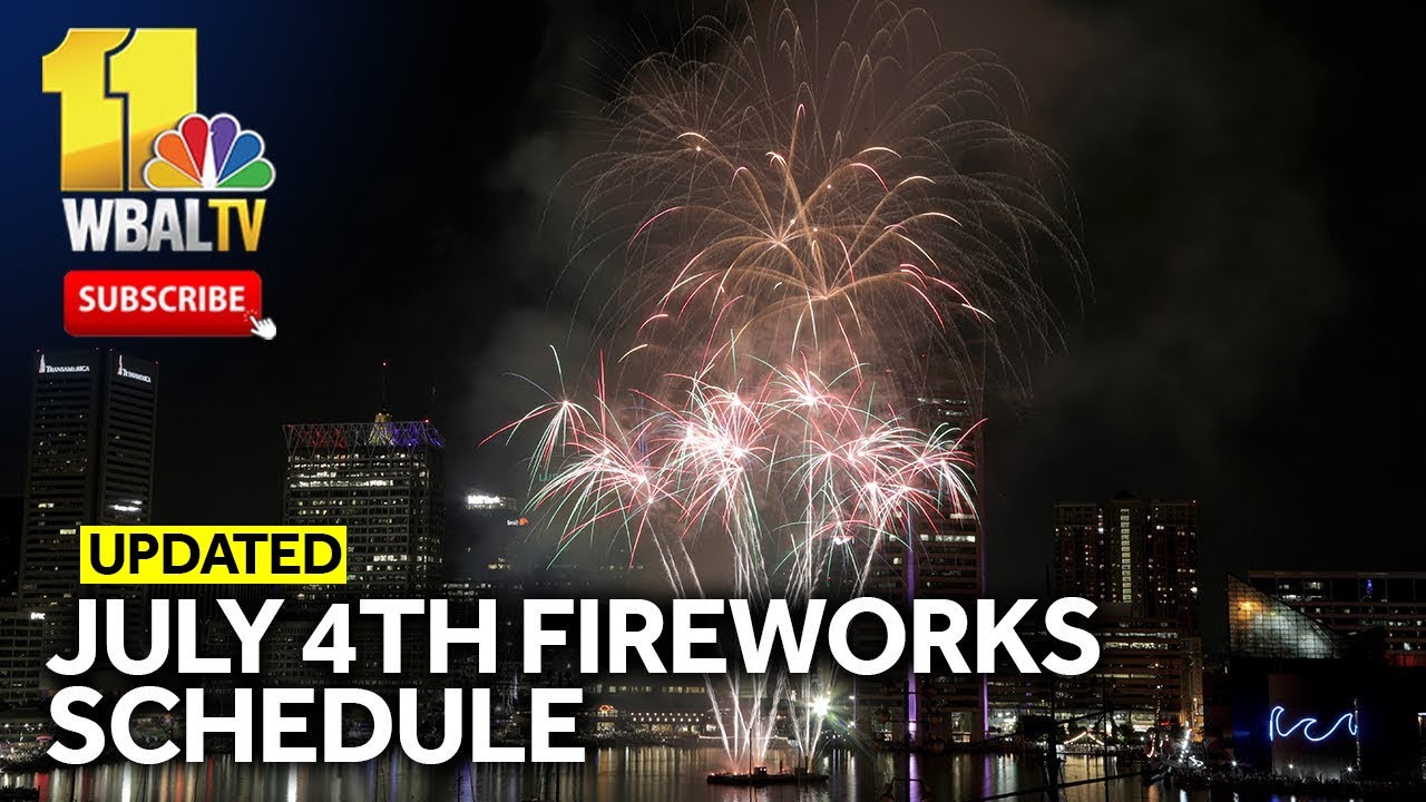 2024 July 4th fireworks shows across Baltimore area (updated) - YouTube