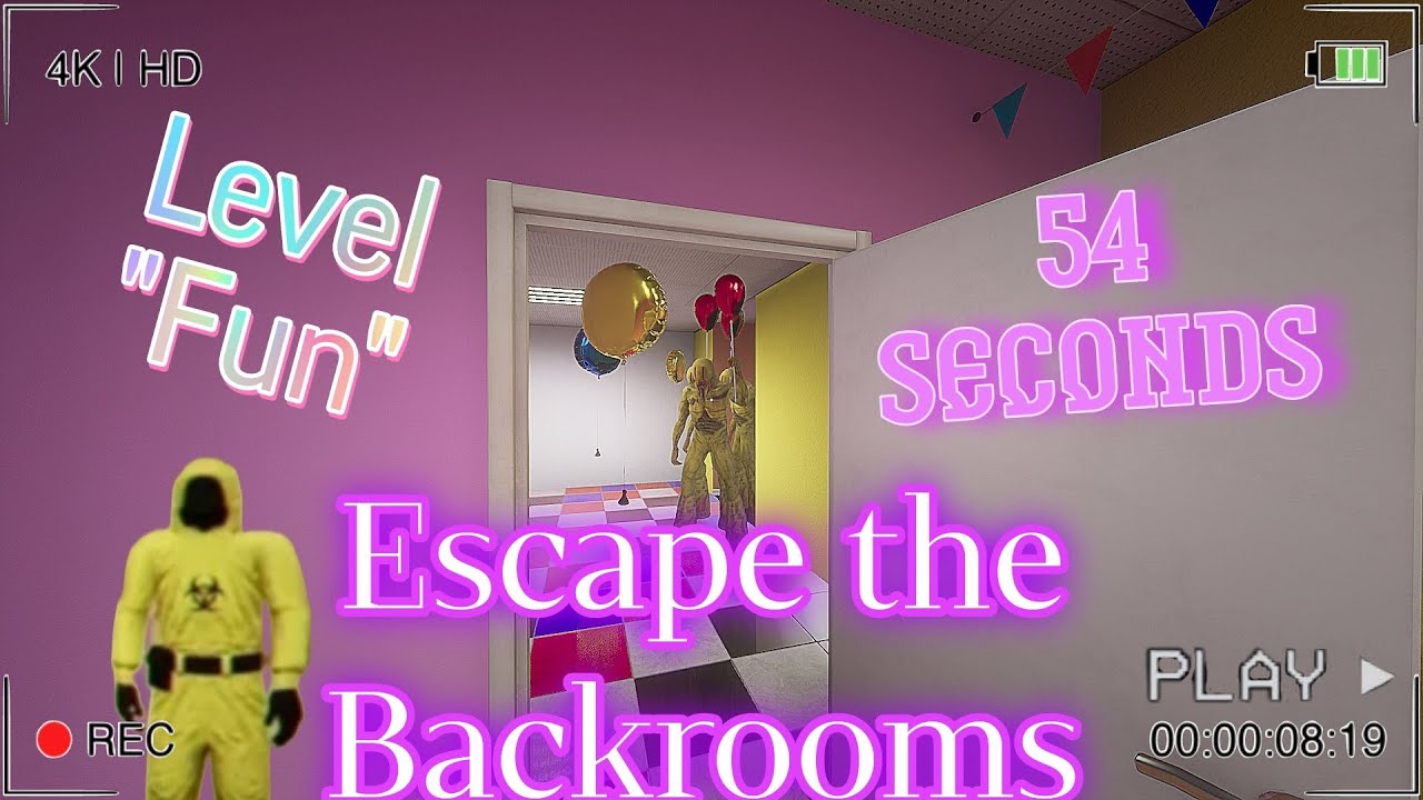Escape the Backrooms. | Level "Fun" | 54 seconds. - YouTube