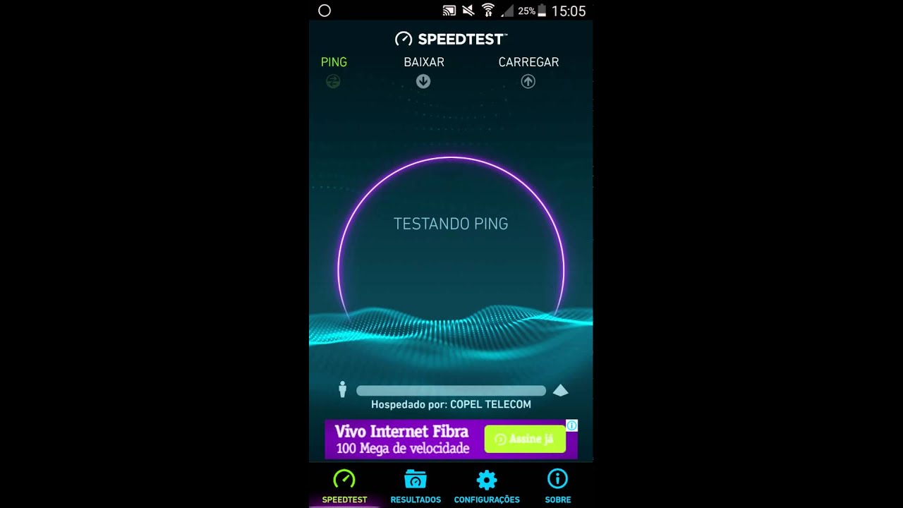 Speedtest COPEL 100Mb - YouTube