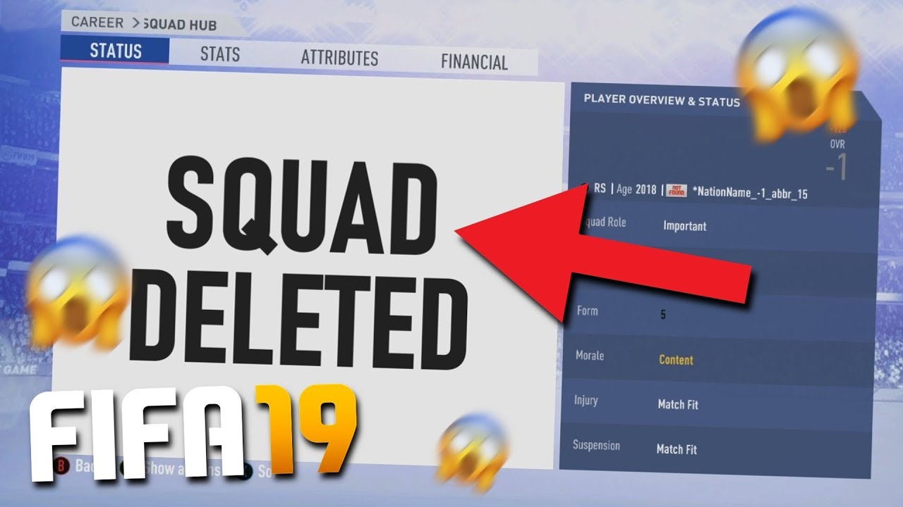 I DELETED EVERY PLAYER ON FIFA 19 - YouTube