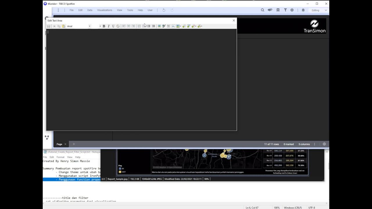 Contoh Scripting di Spotfire untuk filter dan mengubah title - YouTube