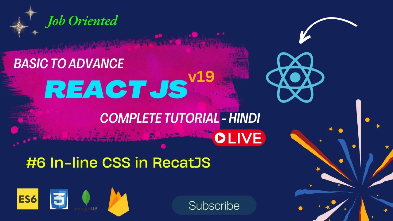 06 Reactjs 19 Tutorial Hindi Reactjs In Line Css React19 How To