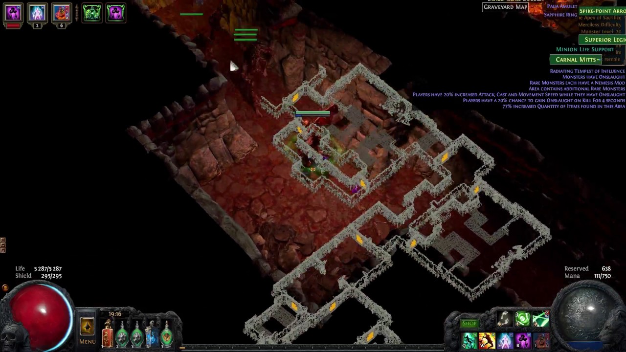 Atziri Radiating tempest vs Baron 6 Zombie Build 2.6 Legacy League ...