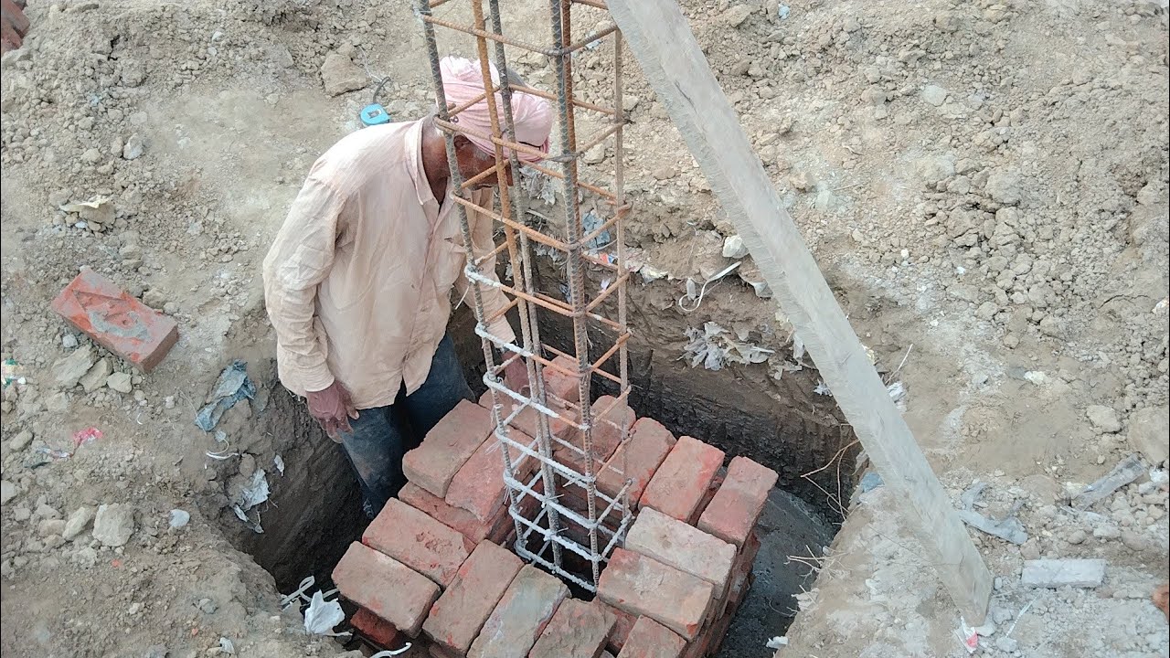 Column Foundation Work ।।Step by step(Column Foundation) करने का तरीका ...