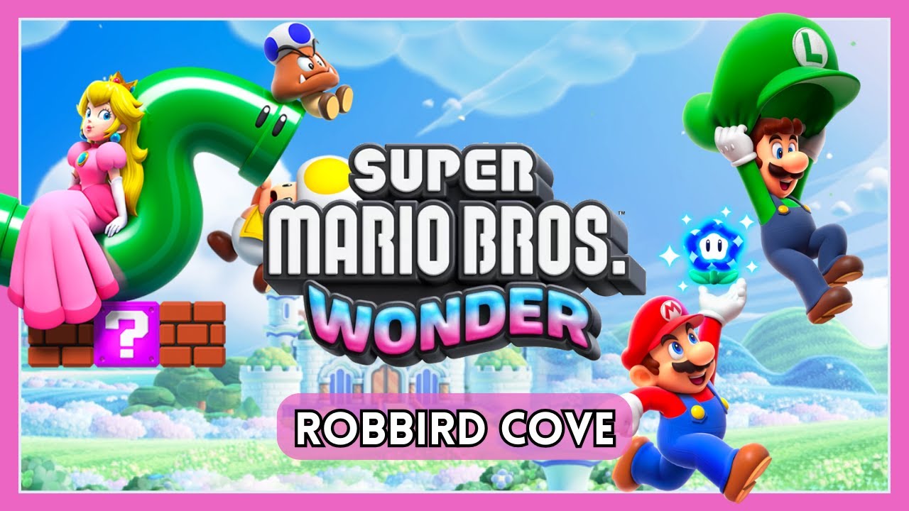 Super Mario Bros Wonder 🍄 : Robbird Cove - All Wonder Seeds & Purple ...