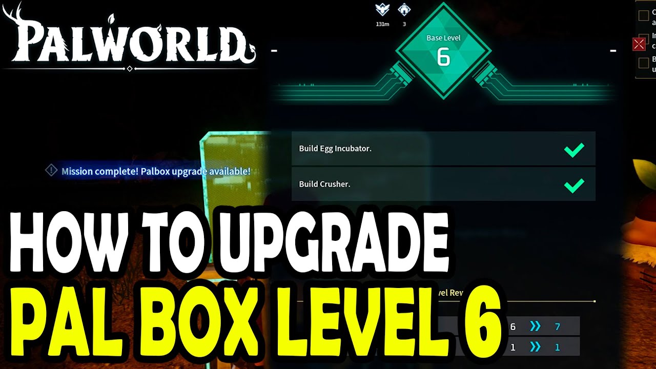 How to Upgrade Pal Box to Level 6 in Palworld - YouTube