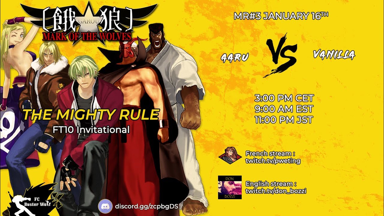 Garou: MOW FT10 Invitational - Aaru (Hokutomaru) vs Vanilla (Kain ...