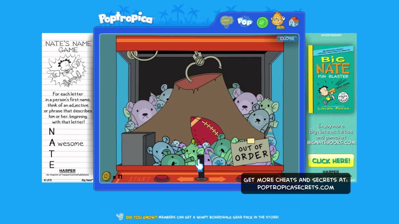 Poptropica - Wimpy Boardwalk Walkthrough - YouTube