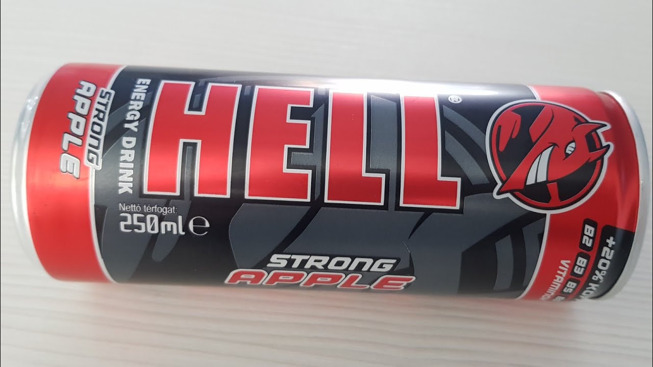 Hell Strong Apple Energy Drink Unboxing 2020 - YouTube