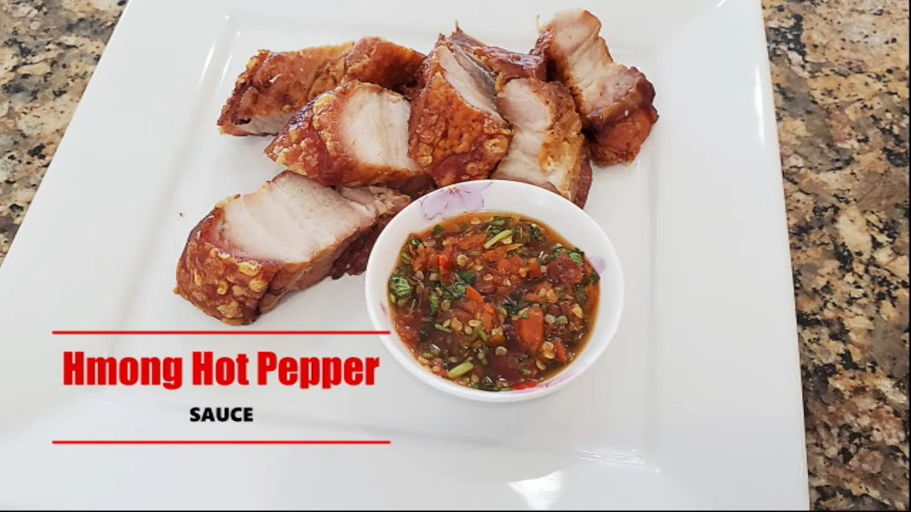 Hmong Hot Chili Pepper Sauce - Tuav Kua Txob - YouTube