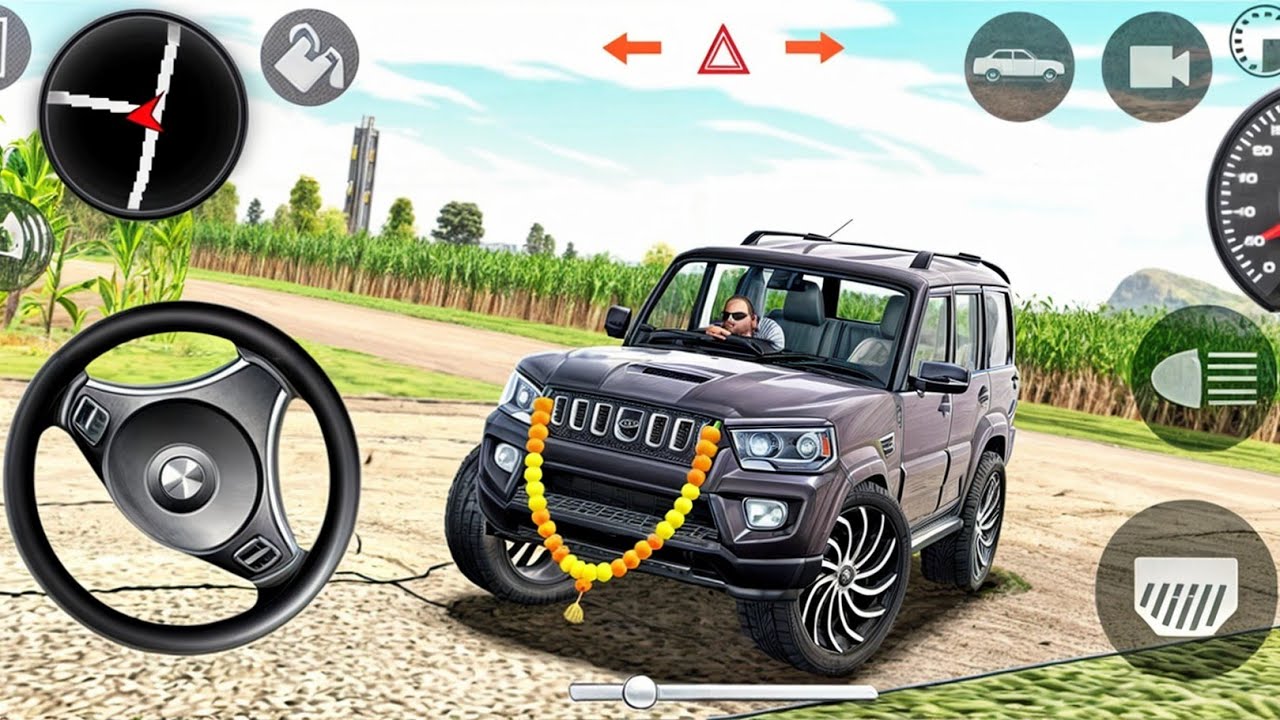 Black Scorpio Car Driving Simulator 2024 - Indian Cars Simulator 3D - Android Gameplay - YouTube