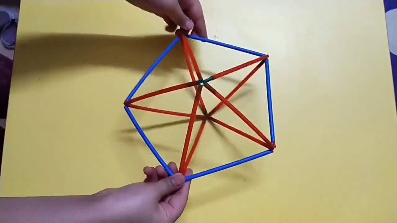 Colourful top with judo straws- art n craft - YouTube