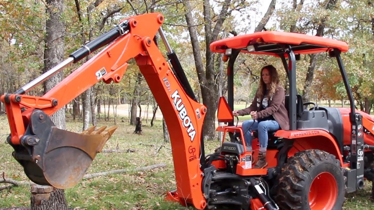 Wife Takes Over the Backhoe? But Can She Operate It? - YouTube