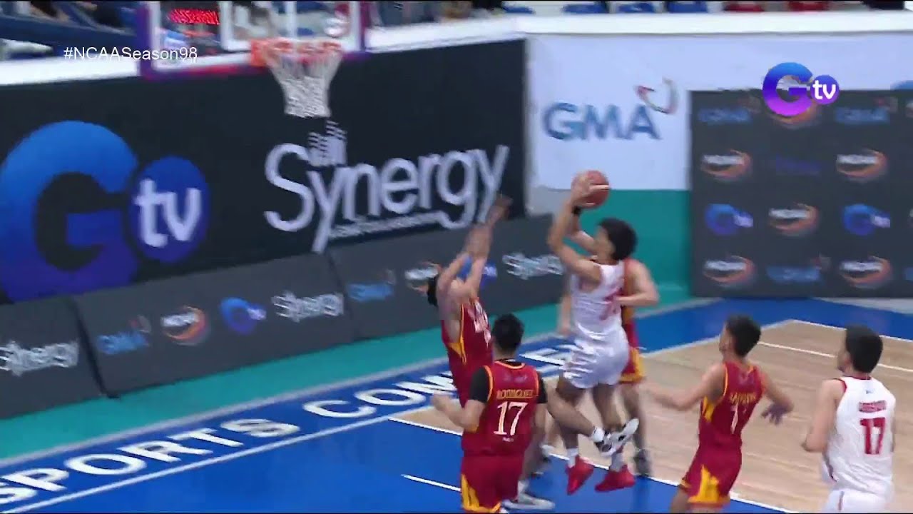 NCAA Season 98 JBB: Chris Hubilla powers his way to the basket! - YouTube