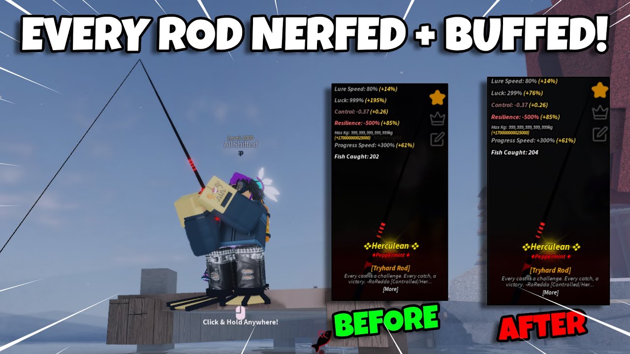 Every Rod GOT NERFED AND BUFFED AT THE SAME TIME In Fisch... - YouTube