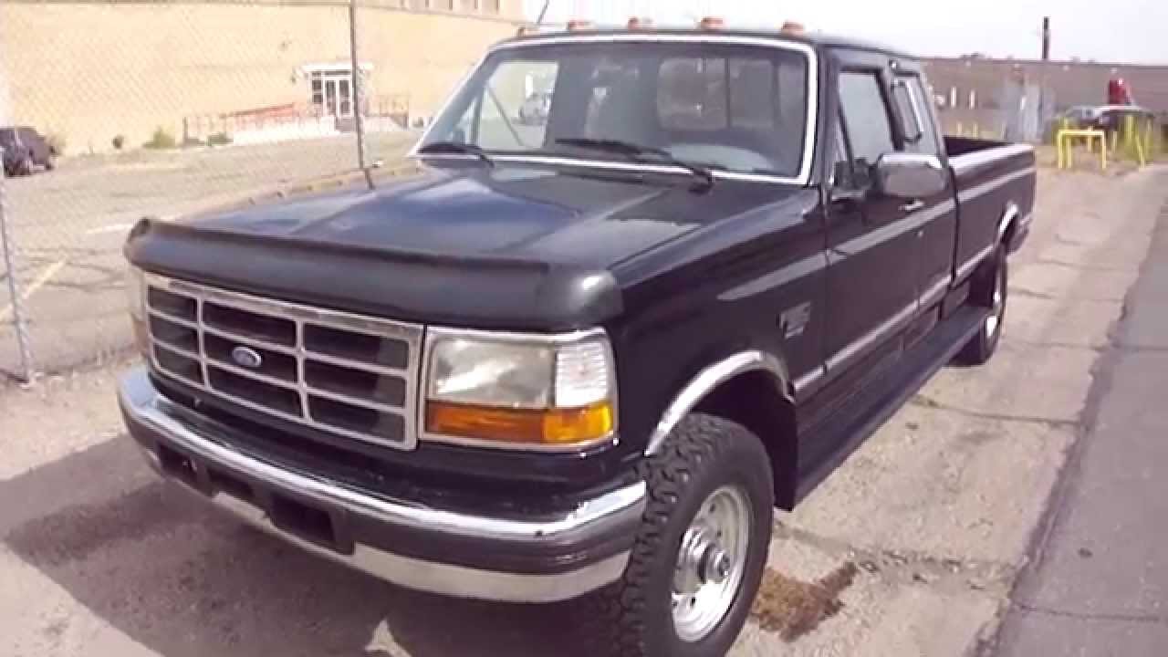 LOW MILE 1995 Ford F-250 4x4 PowerStroke 7.3L Extended Cab XLT Truck ...