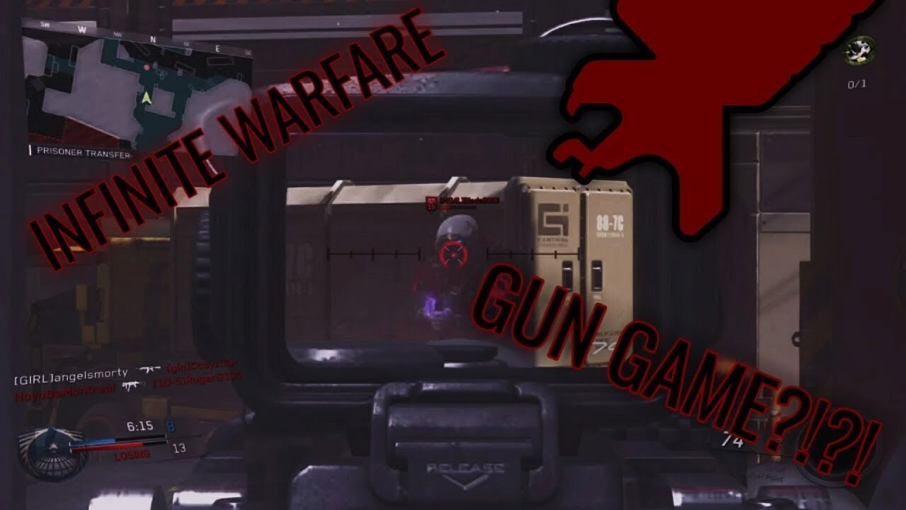 Girl Play's GUN GAME - Infinite Warfare ?!?! - YouTube