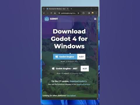 Godot 4.2 UI Tutorial / Download and Run the Engine #gamedev #godot4 #tutorials - YouTube