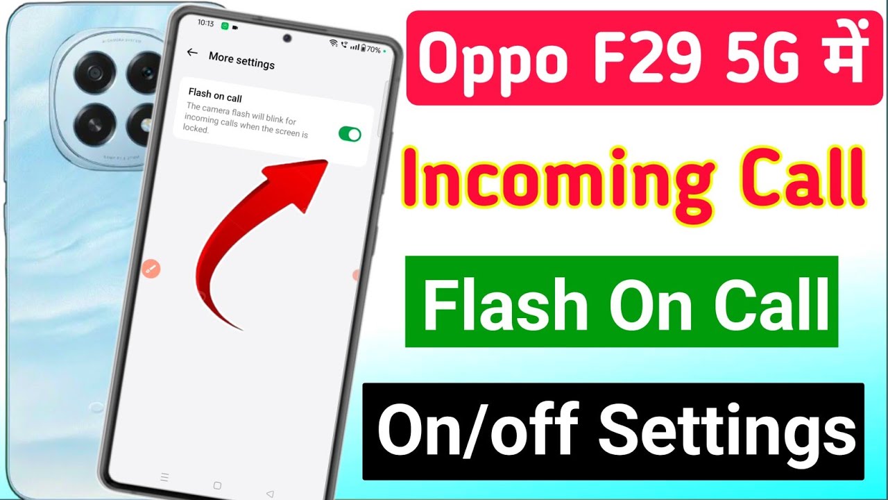 oppo f29 5g incoming call flashlight setting | oppo f29 5g incoming ...