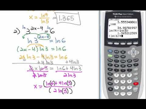 PreCalculus_4-3 Solving Exponential Equations by using Logs - YouTube