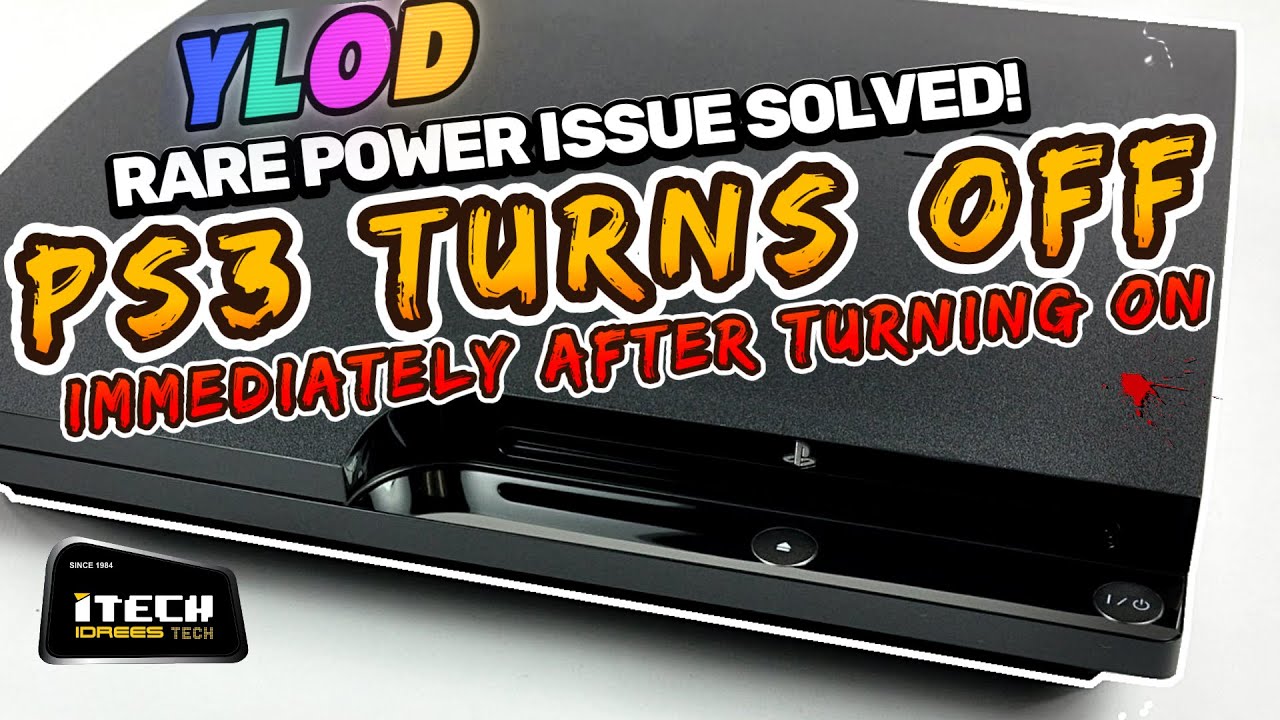 ps3 turns off immediately after turning on | PS3 YLOD FIX | Syscon ...