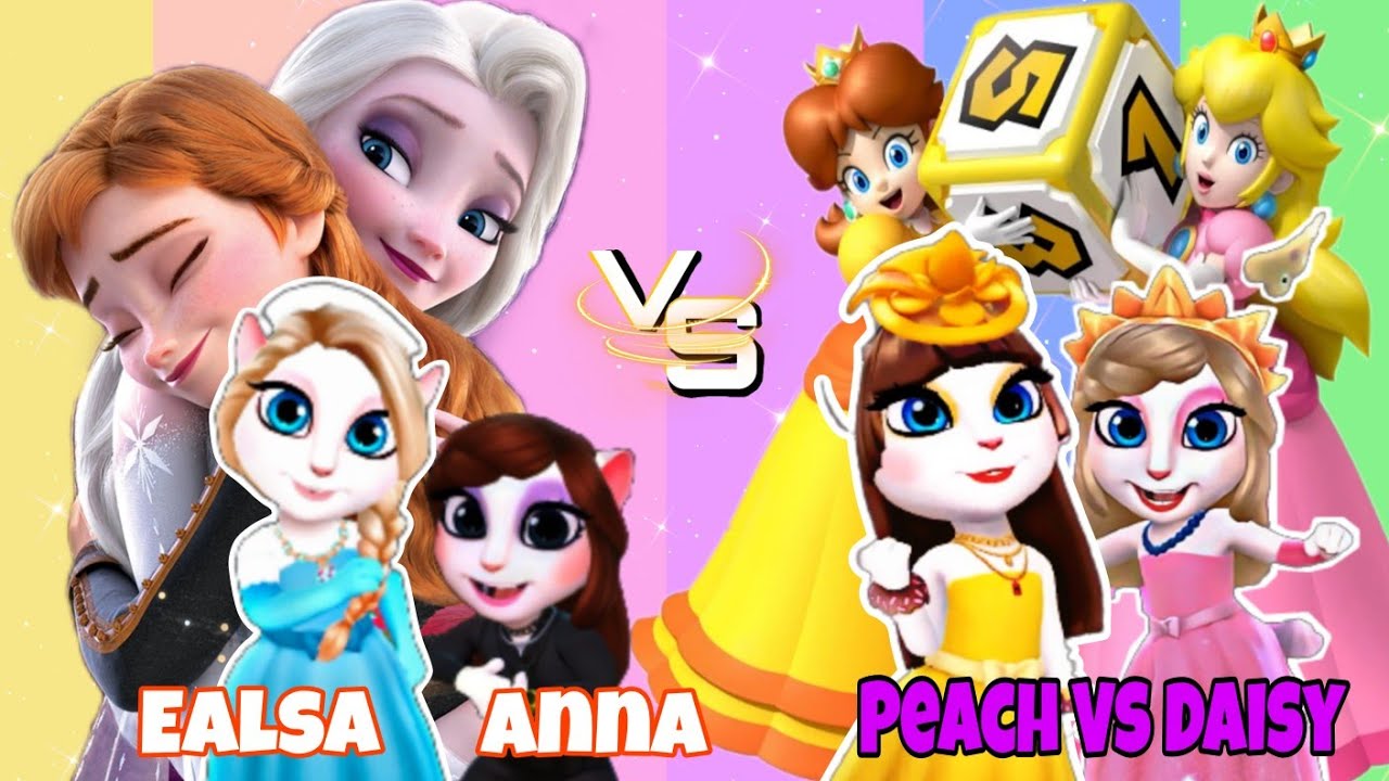 My Talking Angela 2|New Year Update Gameplay|Angela 2 Vs Frozen Ealsa ...