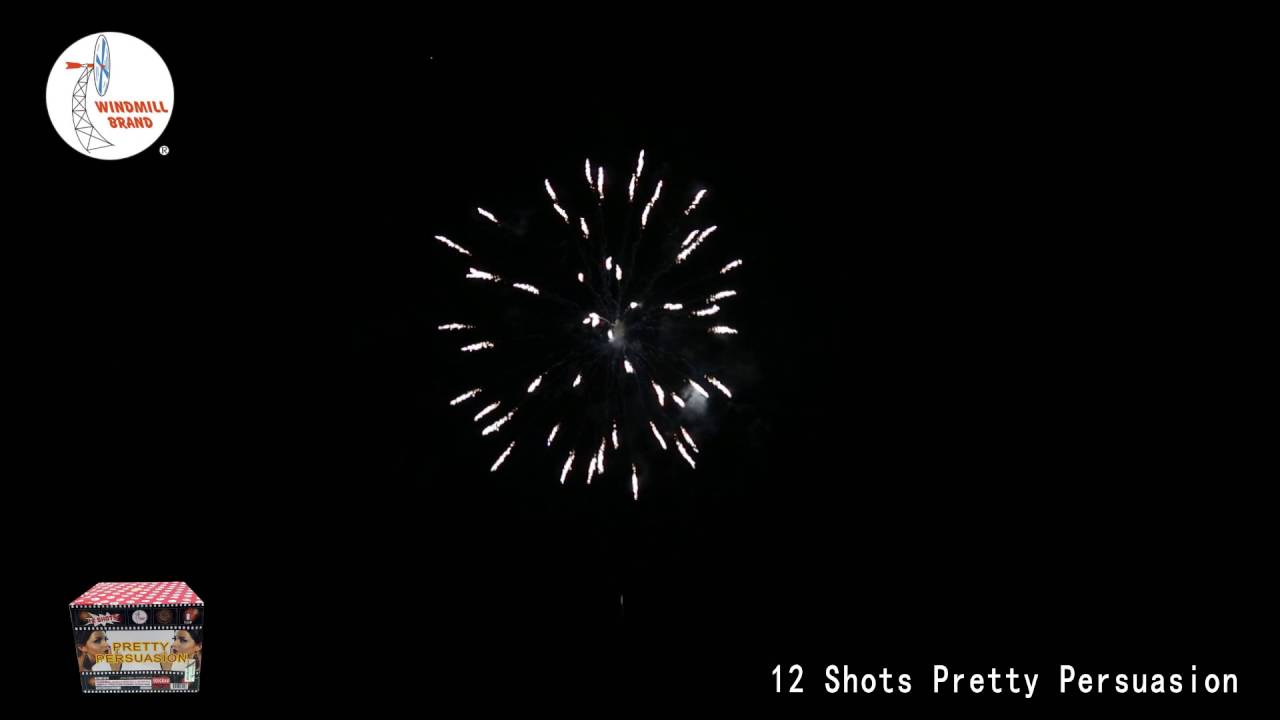 Windmill Brand - 2 Inch 12 Shots Pretty Persuasion- Big Top Fireworks ...