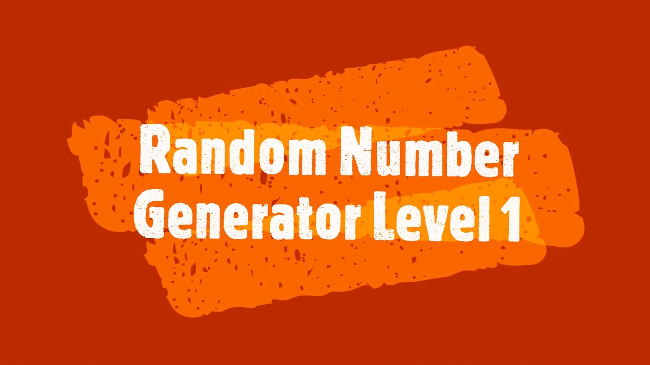 Random Number Generator Level How To Series - YouTube