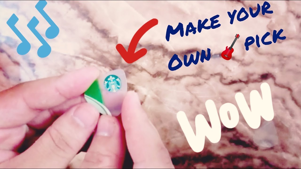 Make your own Cool Guitar Pick at Home DIY - YouTube