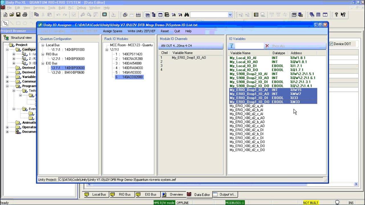 Implementing MODICON Quantum Ethernet Remote IO with Unity Pro Tools ...