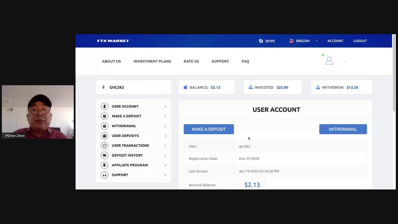 FTX - How to Create a Deposit and Withdrawal. - YouTube