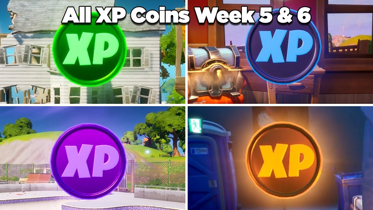 All XP Coins Location Guide - Fortnite Season 2 Week 5 & 6 (All Green ...