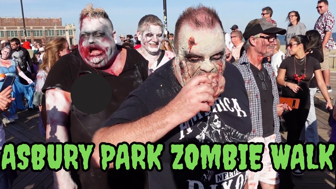 The Asbury Park Zombie Walk - Zombies Take Over the Jersey Shore! - YouTube