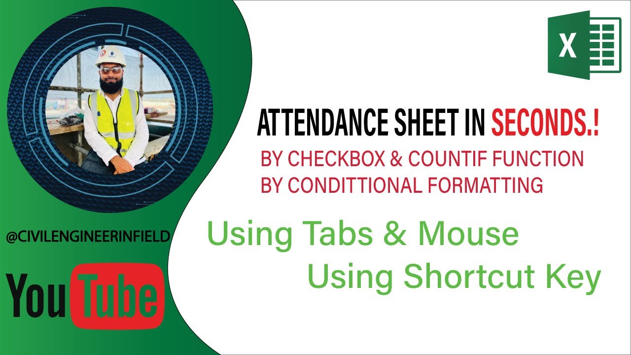 Attendance Sheet In Minutes Excel Tips And Tutorials Conditional Formating Checkbox 7709