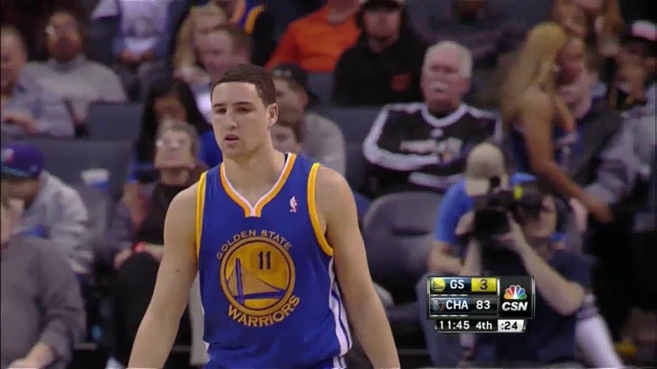 Klay Thompson Full Highlights at Bobcats (2013.12.09) - 22 Pts, 5 ...