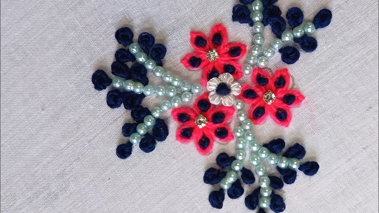 most beautiful embroidery design embroidery designs flowers simple new ...