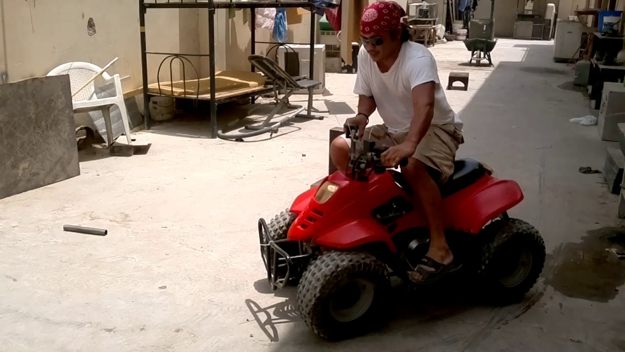 how to drive atv 110 cc 2013 08 04 - YouTube