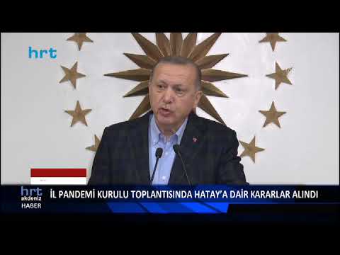 İl Pandemi Kurul toplantısında Hatay özeli için kararlar alındı