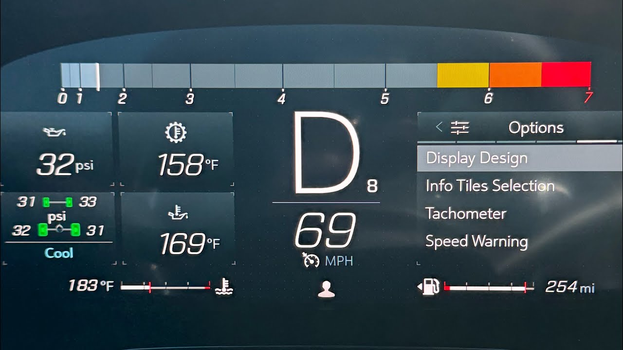 C8 corvette speedometer options! #c8corvette #corvette #c8 #stingray # ...