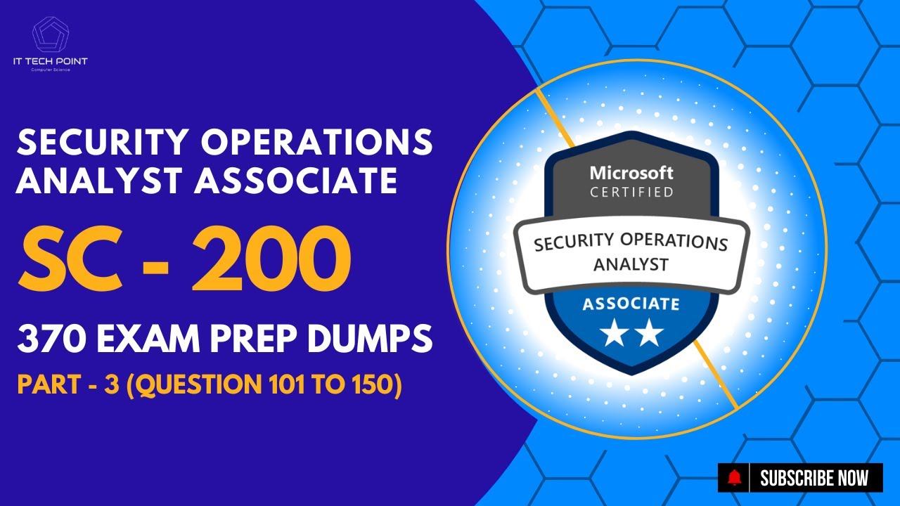 SC-200 Microsoft Certified: Security Operations Analyst Associate ...