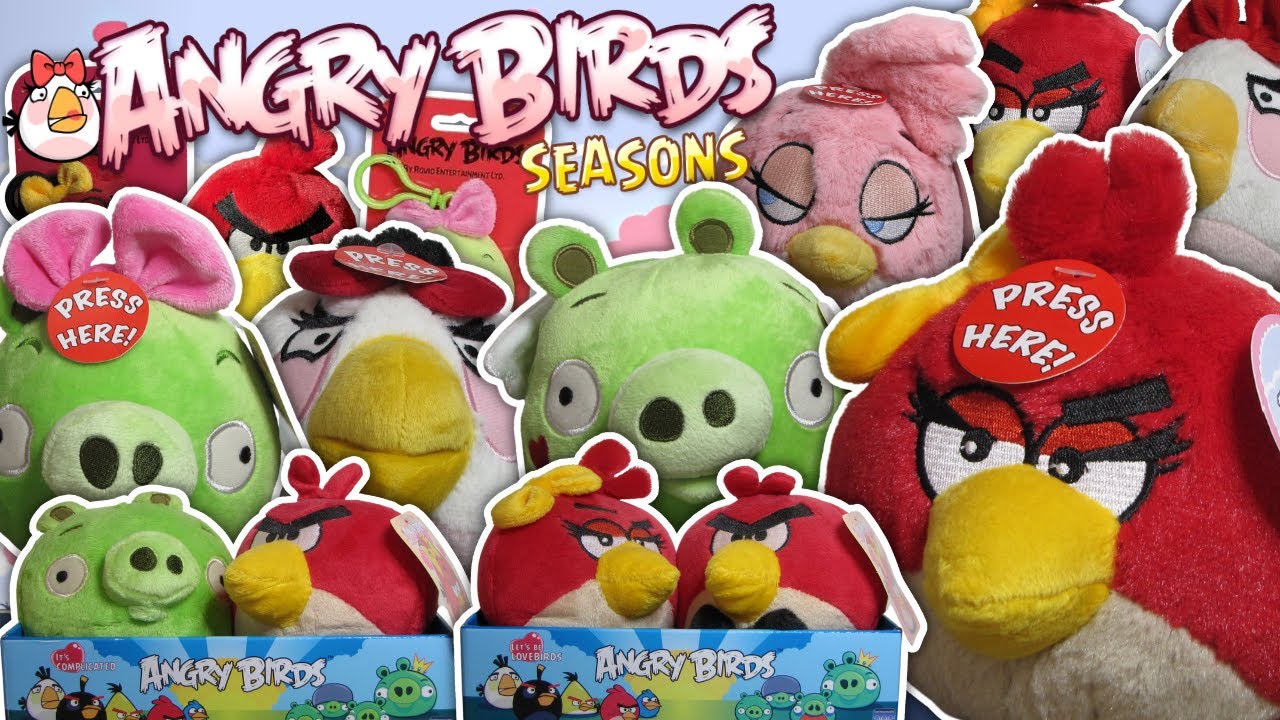 Hogs & Kisses Set (Valentine's) - Angry Birds Plush - YouTube